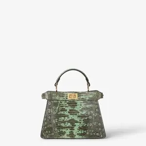 Fendi Peekaboo® Iseeu Petite Jade Green Lizard Leather Bag - [green]